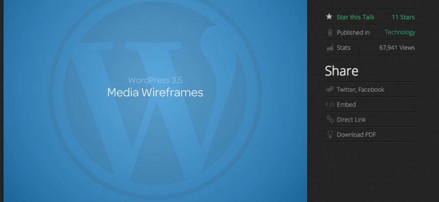 WordPress: Media library wireframes 3.5 | XM
